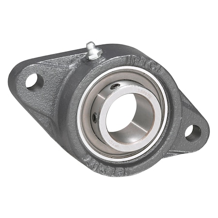 Tritan 2 Bolt Flange Unit, Insrt, Set Scrw, 1.25-in. Bore, 5.1181-in. Bolt-Hole to Bolt-Hole ...